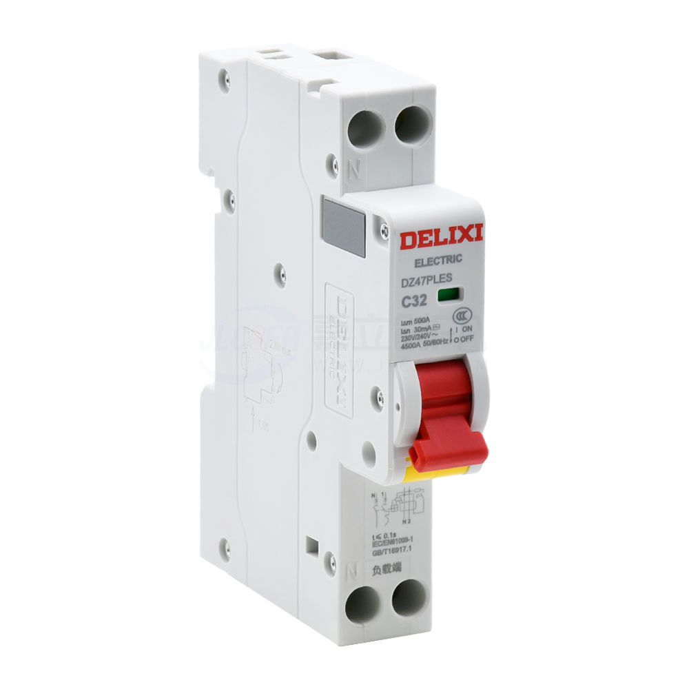 德力西(DELIXI) 小型漏电保护断路器 DZ47PLES 1P+N DZ47PLESAC32-嘉立创FA商城