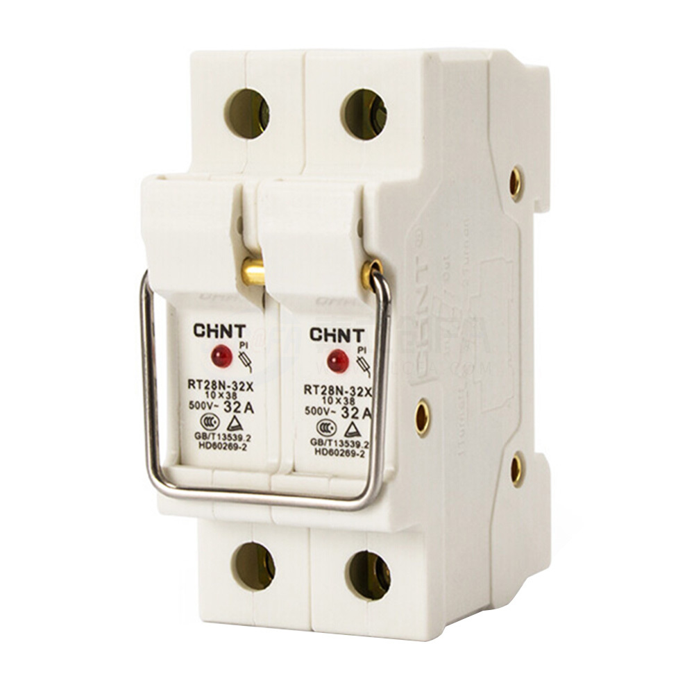 正泰CHINT 保险丝座/熔断器底座 RT28 底座RT28-63X 2P (R)-嘉立创FA商城