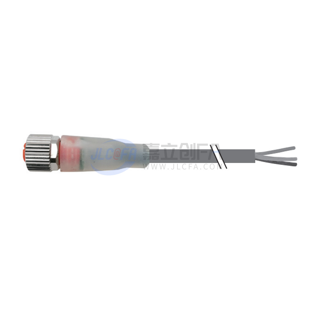 M8连接器 圆形连接器 带线 M8-4FS.2LED-1304-1M-嘉立创FA商城