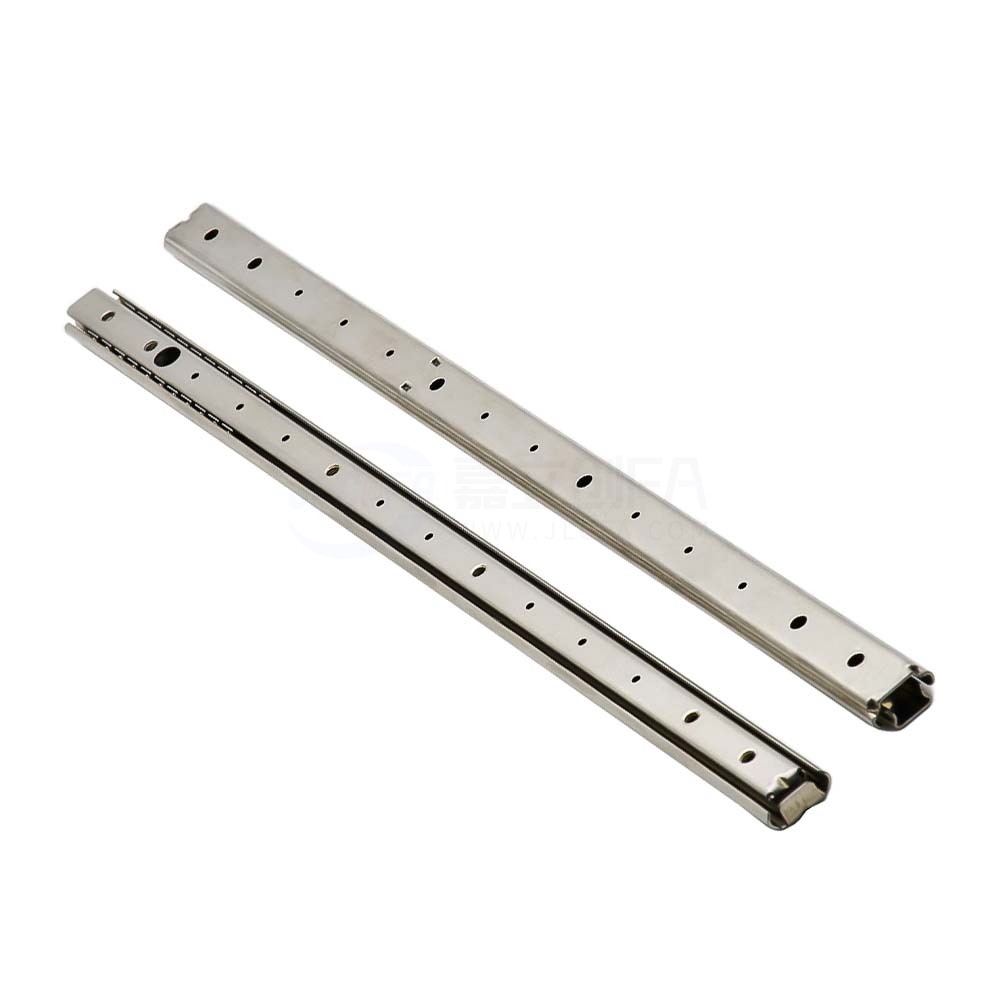 工业滑轨 轻载型 10.6宽 二段式 1/2伸展 SUS304-嘉立创FA商城