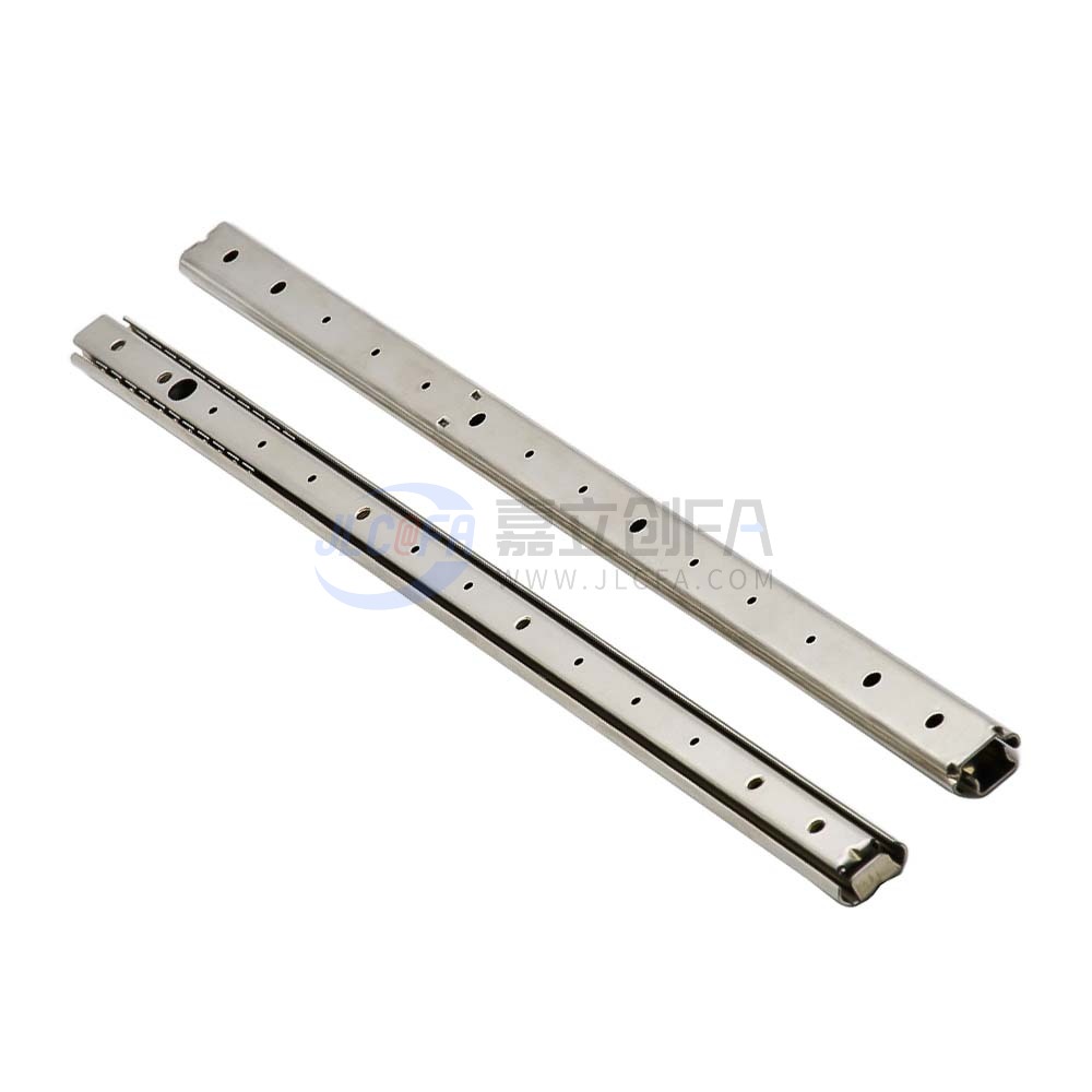 工业滑轨 轻载型 10.6宽 二段式 1/2伸展 SUS304-嘉立创FA商城