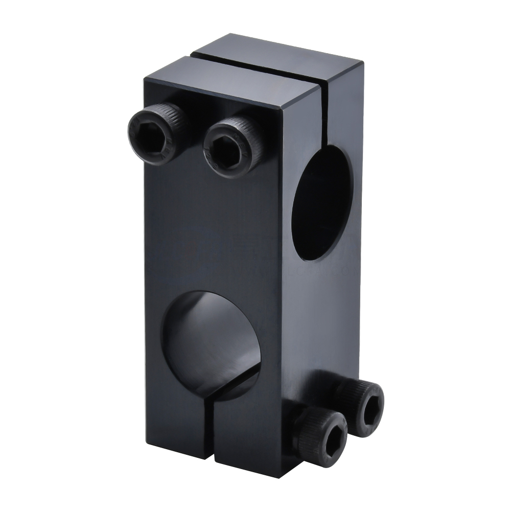 支柱用固定夹 同径 正交型 开口式夹紧固定/单侧螺栓反向开口式夹紧固定 无安装孔 无把手 圆形-嘉立创FA商城