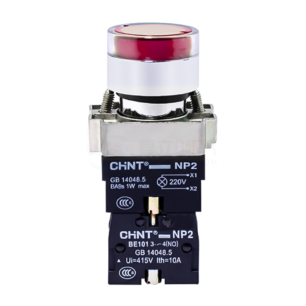 正泰(CHINT) 带灯平钮 NP2系列 NP2-BW3361 24V LED-嘉立创FA商城