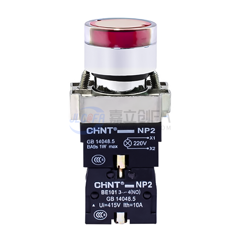 正泰(CHINT) 带灯平钮 NP2系列 NP2-BW3361 24V LED-嘉立创FA商城