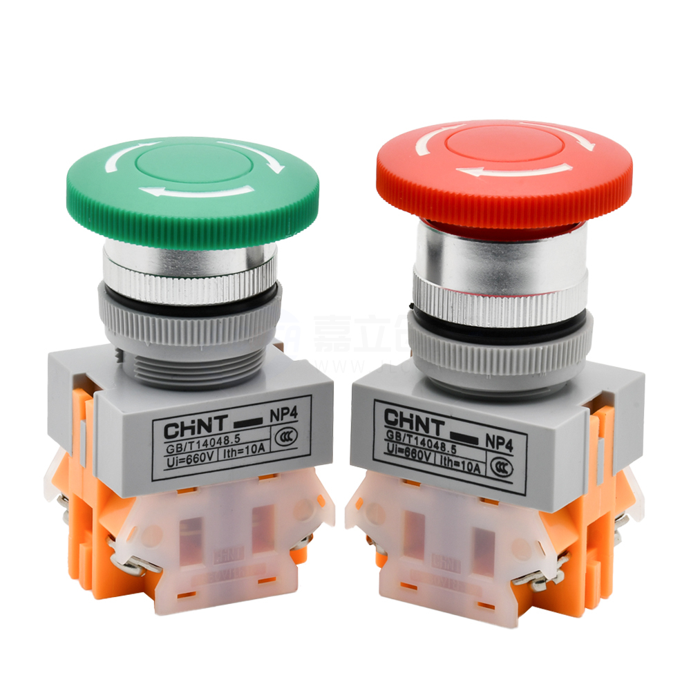 正泰(CHINT) NP4 蘑菇头按钮 NP4-22ZS/1 R-嘉立创FA商城