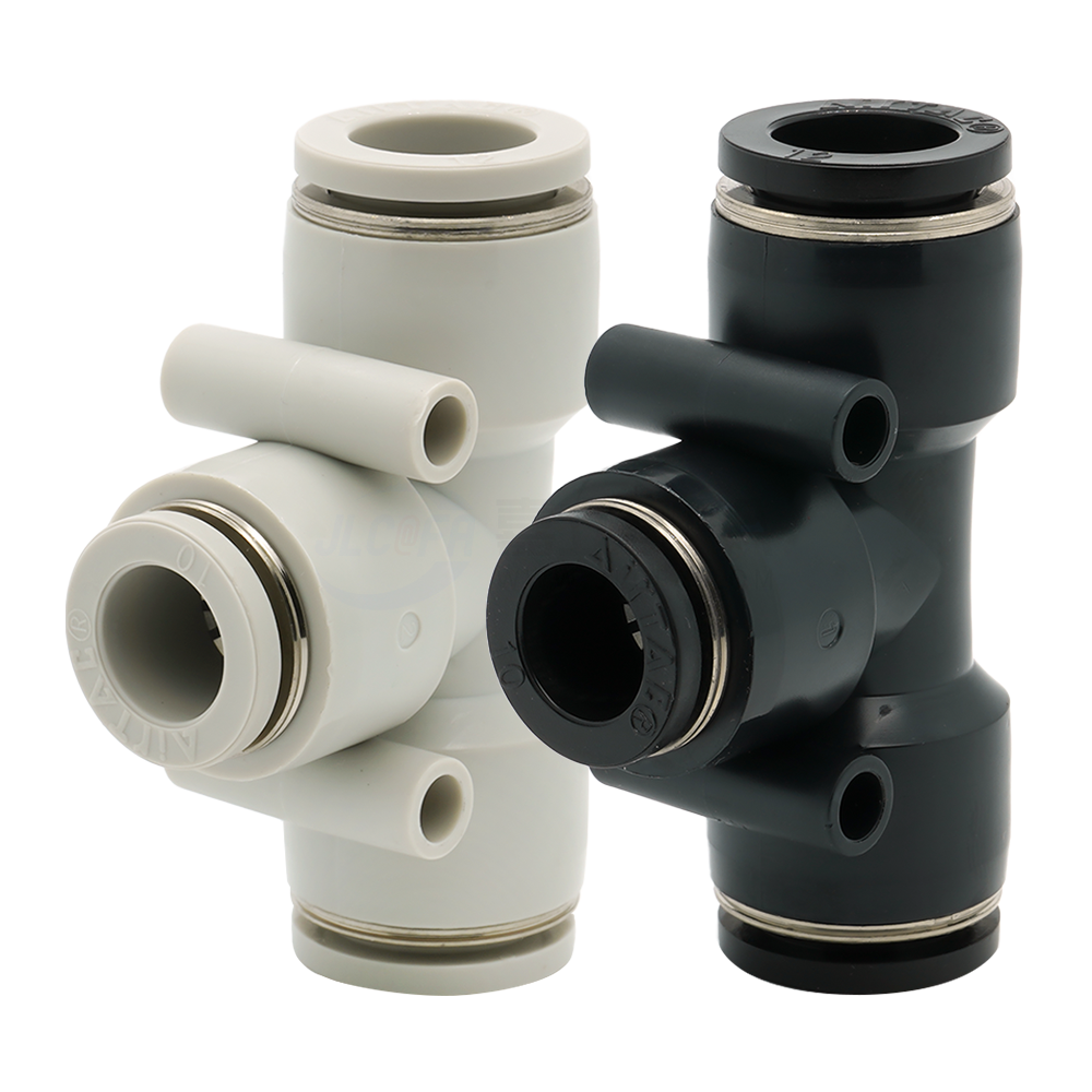 亚德客(AIRTAC) 普通接头 插管-插管 T型正减径三通-嘉立创FA商城