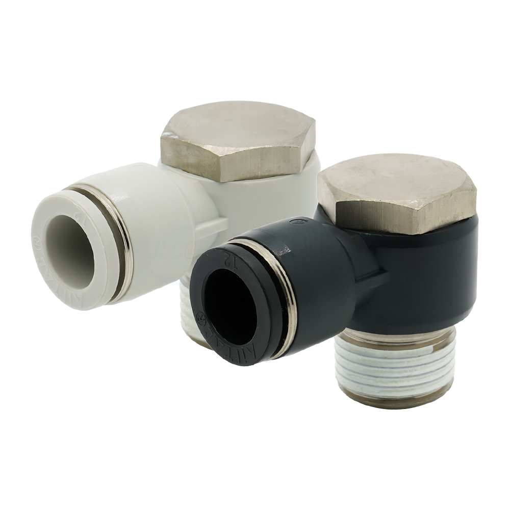 亚德客(AIRTAC) 普通/不锈钢接头 插管-外螺纹 外六角肘节二通-嘉立创FA商城