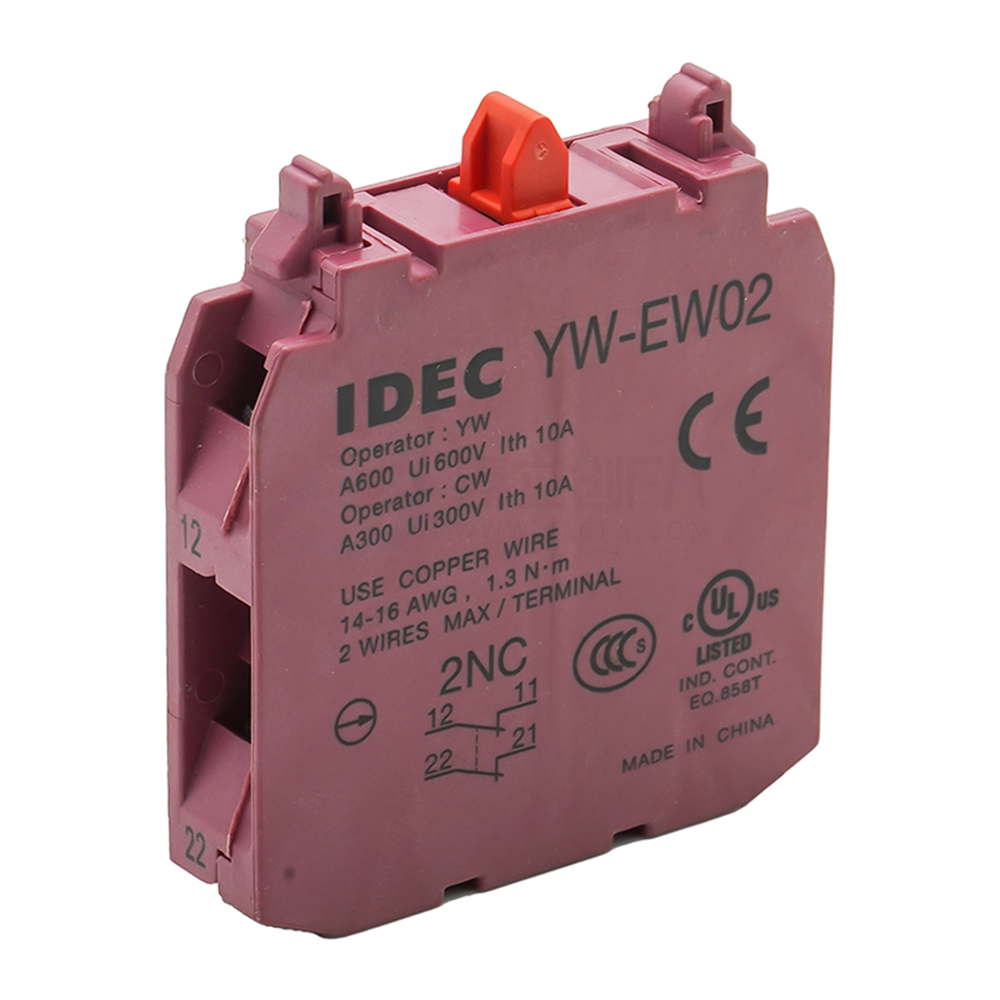 和泉(IDEC) 按钮开关辅件 触点模块 YW系列 Φ22安装孔 YW-E01-嘉立创FA商城