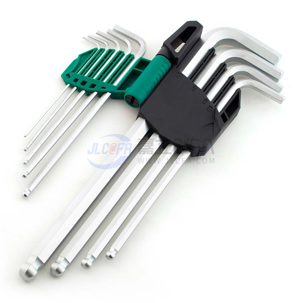 世达 9件铬钒钢特长球头内六角扳手组套-嘉立创FA商城