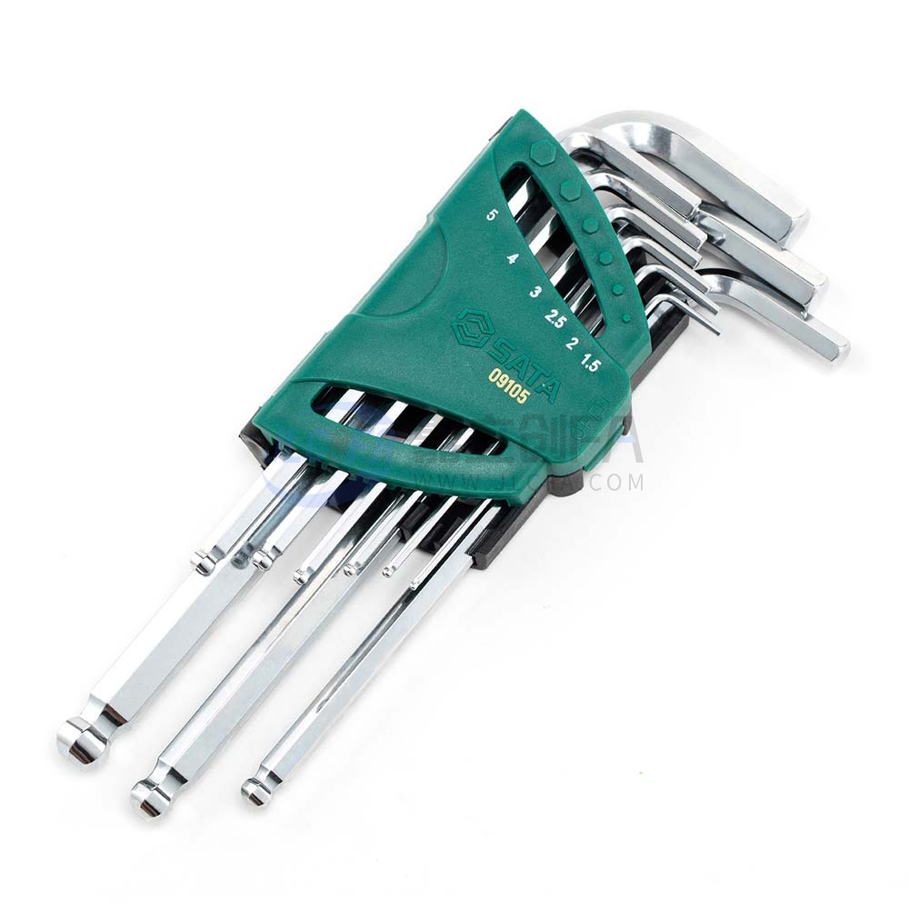 世达 9件加长球头内六角扳手组套-嘉立创FA商城