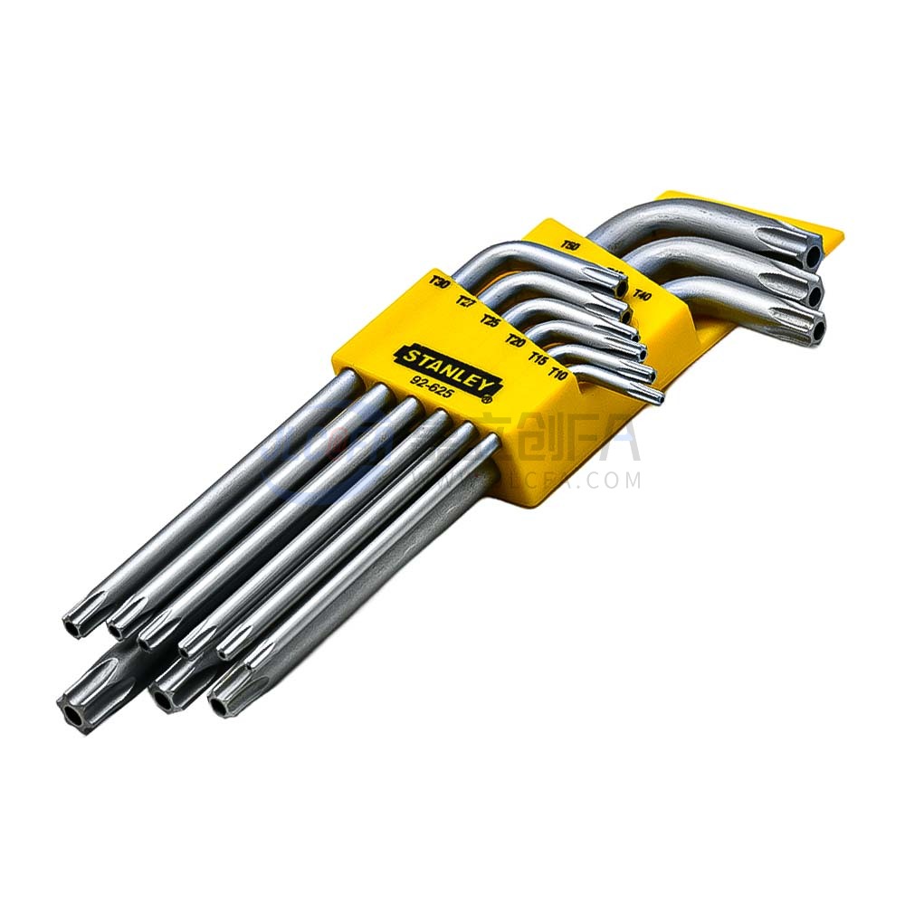 史丹利(Stanley) 9件套长L形中孔花形扳手TT10-TT50-嘉立创FA商城